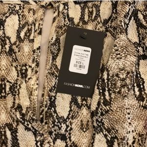 Fashion Nova | Tops | Fashion Nova Snake Print Bodysuit | Poshmark